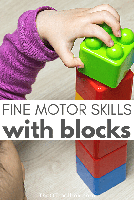 Habilidades motoras finas con bloques de construcción